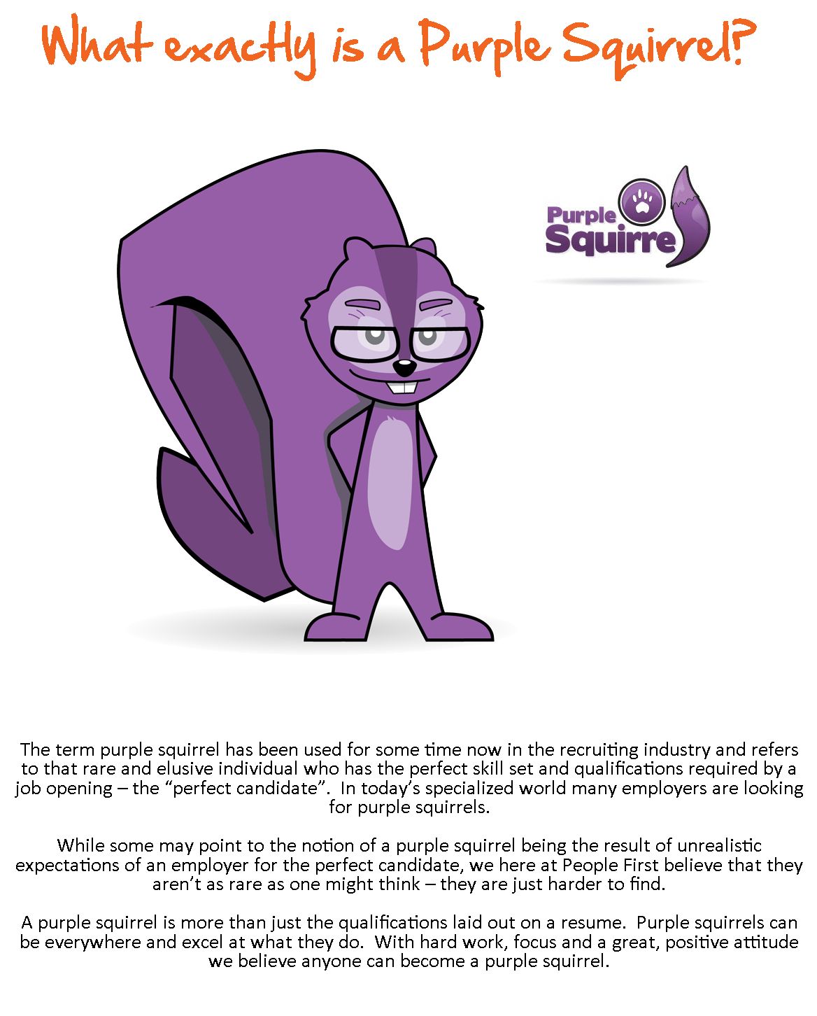 HR and Recruitment - What's a Purple Squirrel?